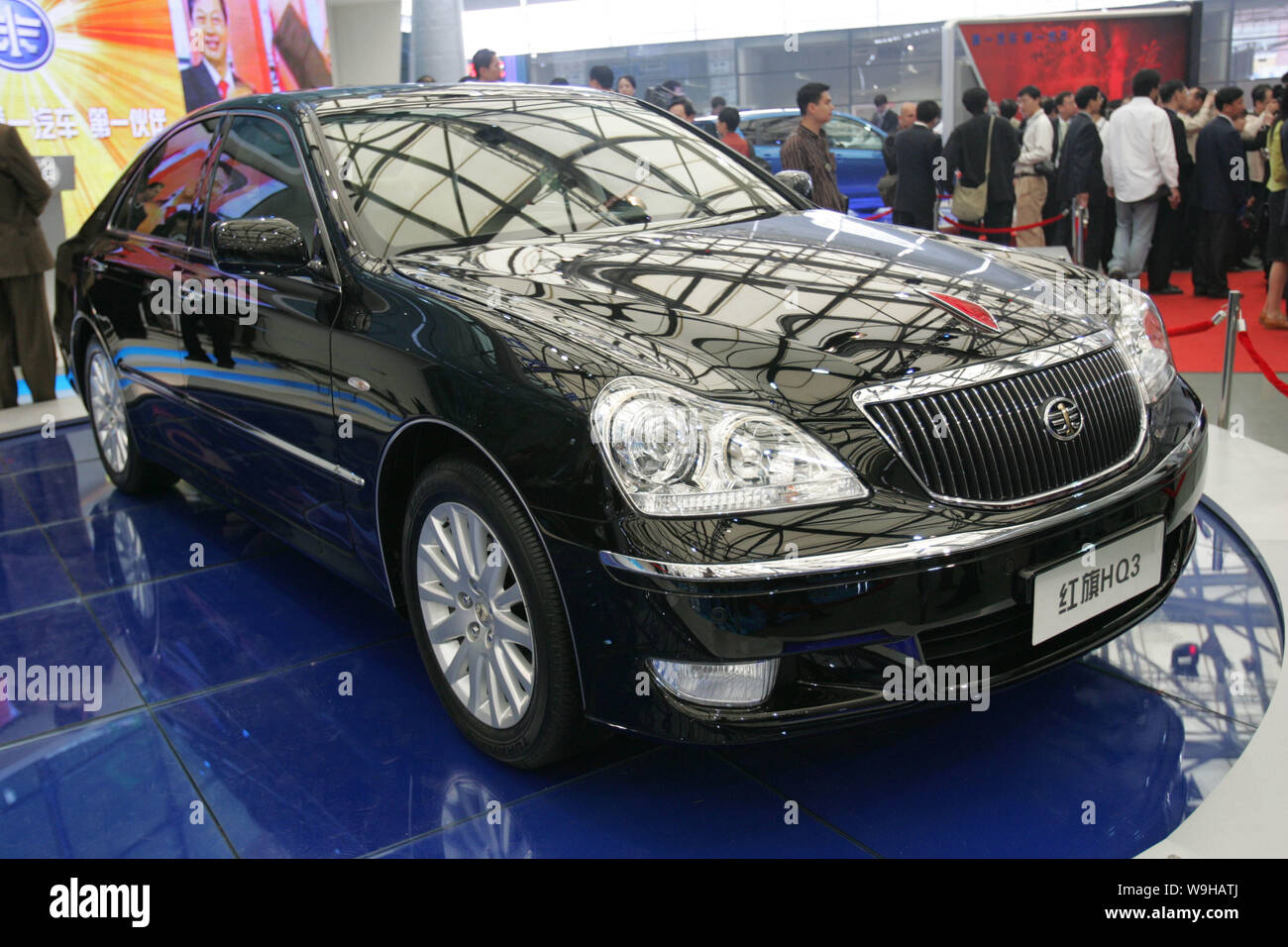 A Hongqi (Red Flag) HQ3 of FAW (First Auto Workers) is on display at a ...