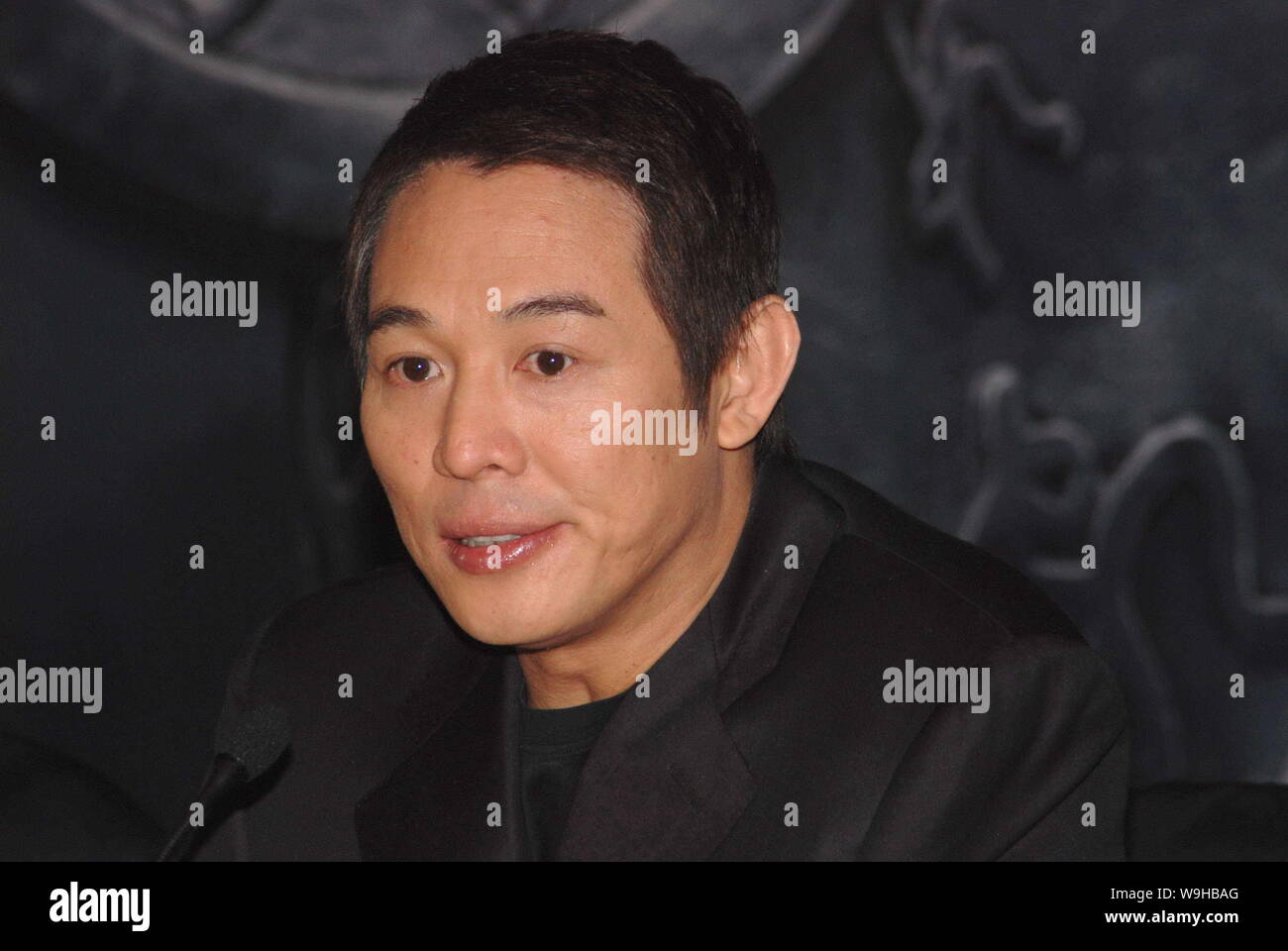 Chinese kungfu star Jet Li poses during a charity event in Shanghai ...