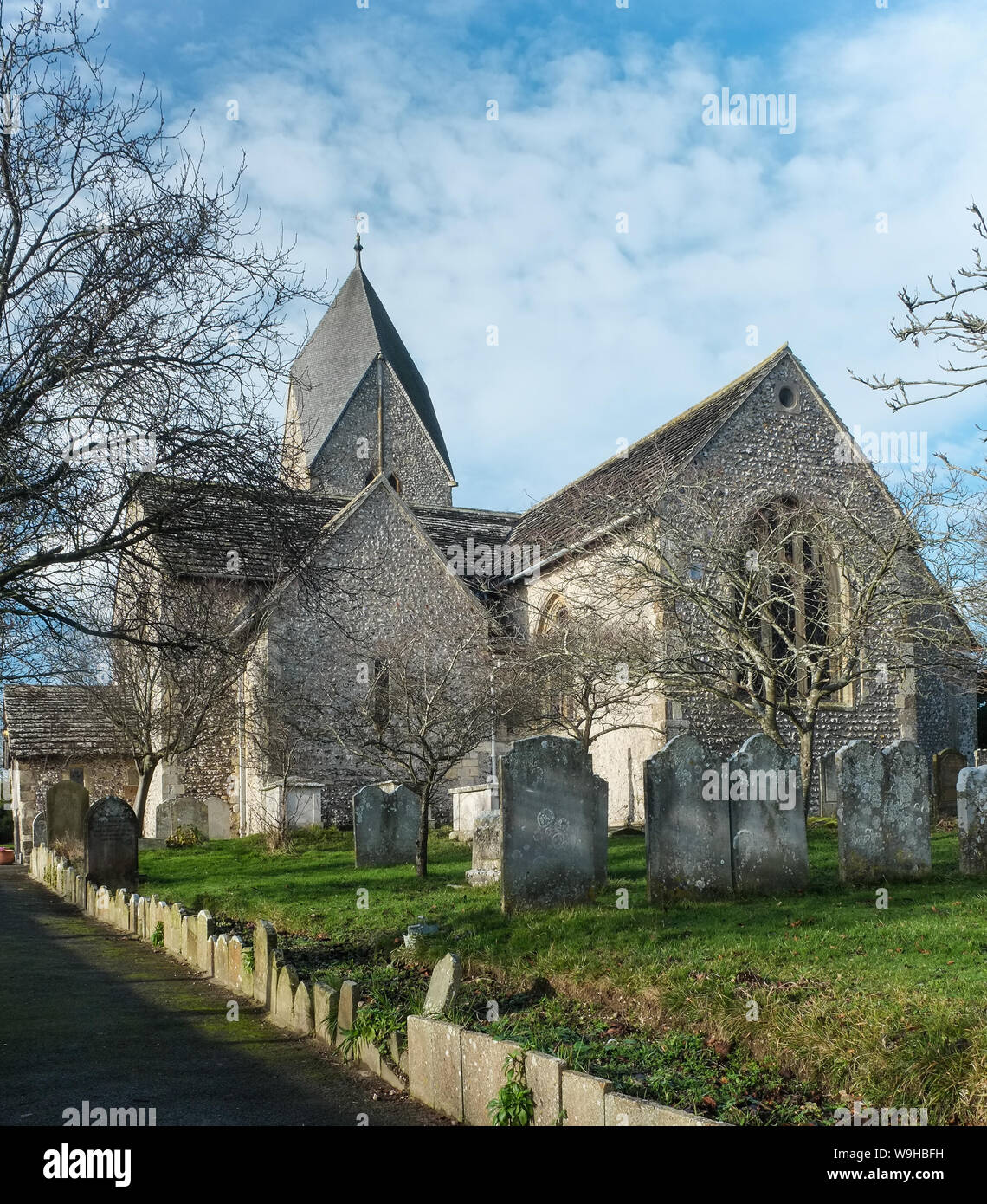 The church of St Mary the Virgin in Sompting, West Sussex Stock Photo ...