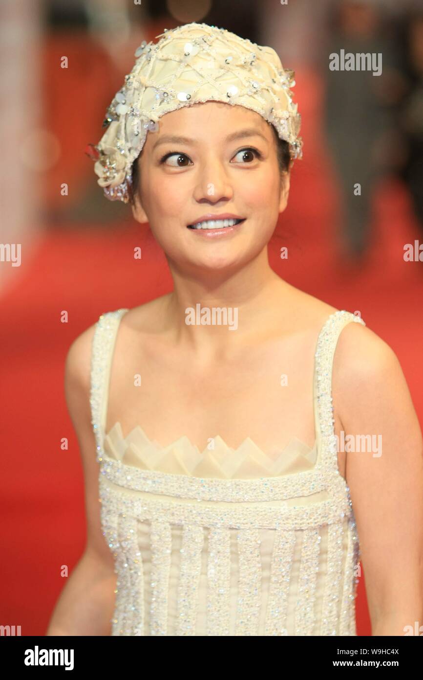 Chinese actress and singer Vicki Zhao Wei poses on the red carpet ...