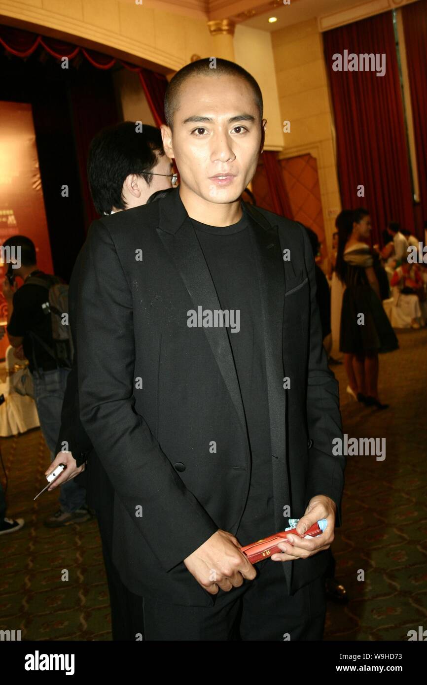 Chinese actor Liu Ye at a banquet for the 12th annual Hua Biao Awards ...