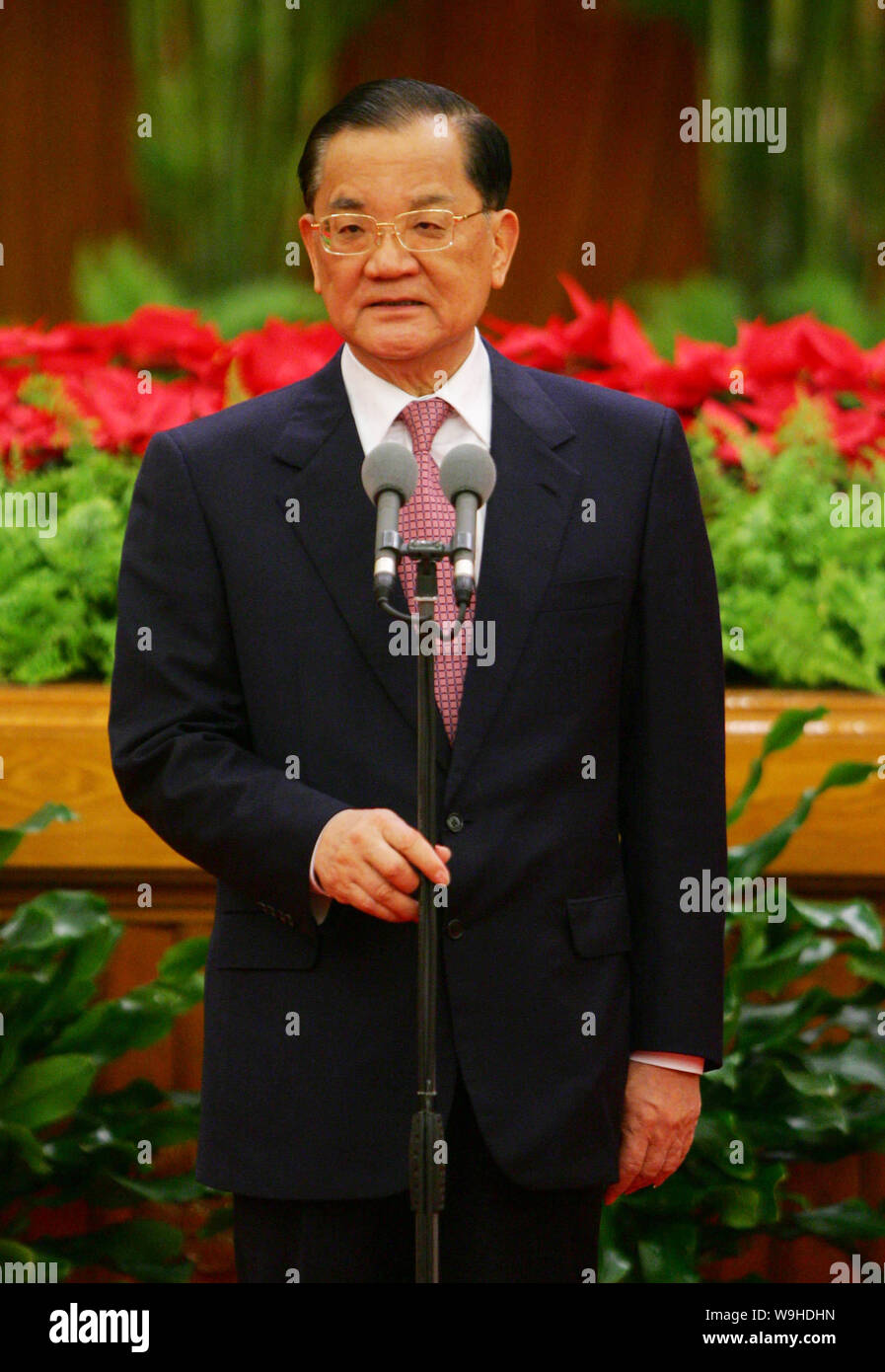 Lien Chan, Honorary Chairman of Taiwans Nationalist Party or Kuomintang ...