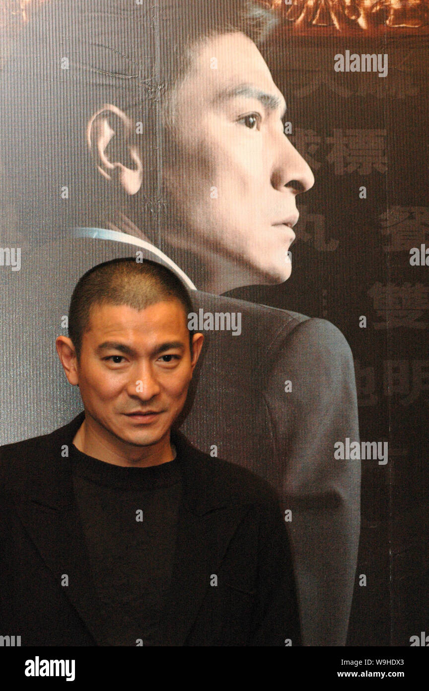 Hong Kong actor Andy Lau during the premiere of his latest movie ...