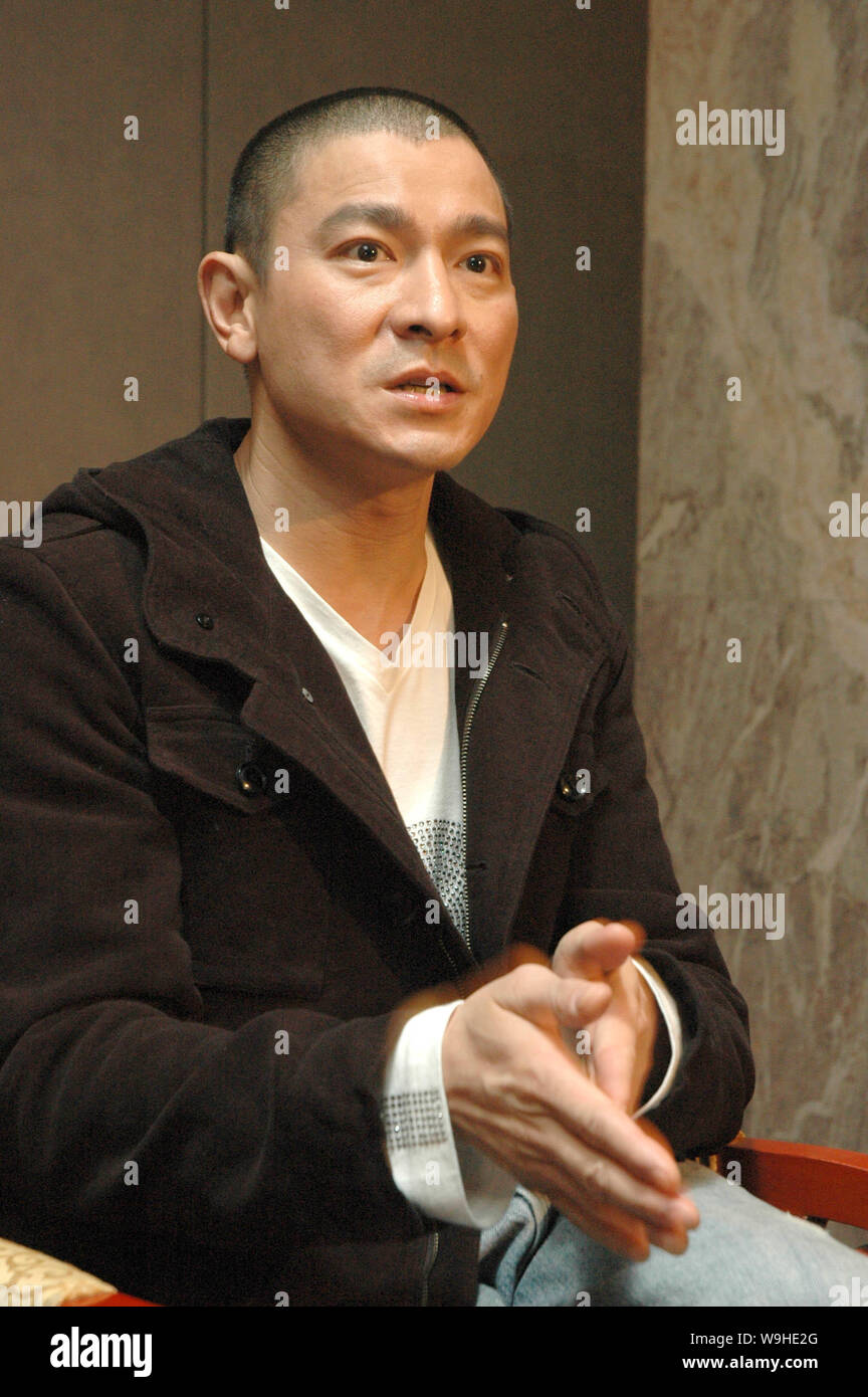 Hong Kong actor Andy Lau during the premiere of his latest movie ...