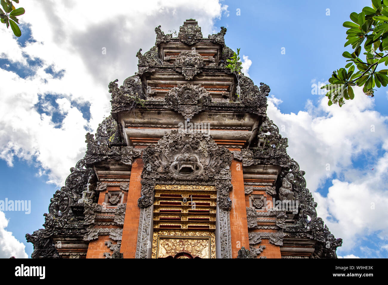 Ubud temple with pond in Bali Indonesia Stock Photo - Alamy