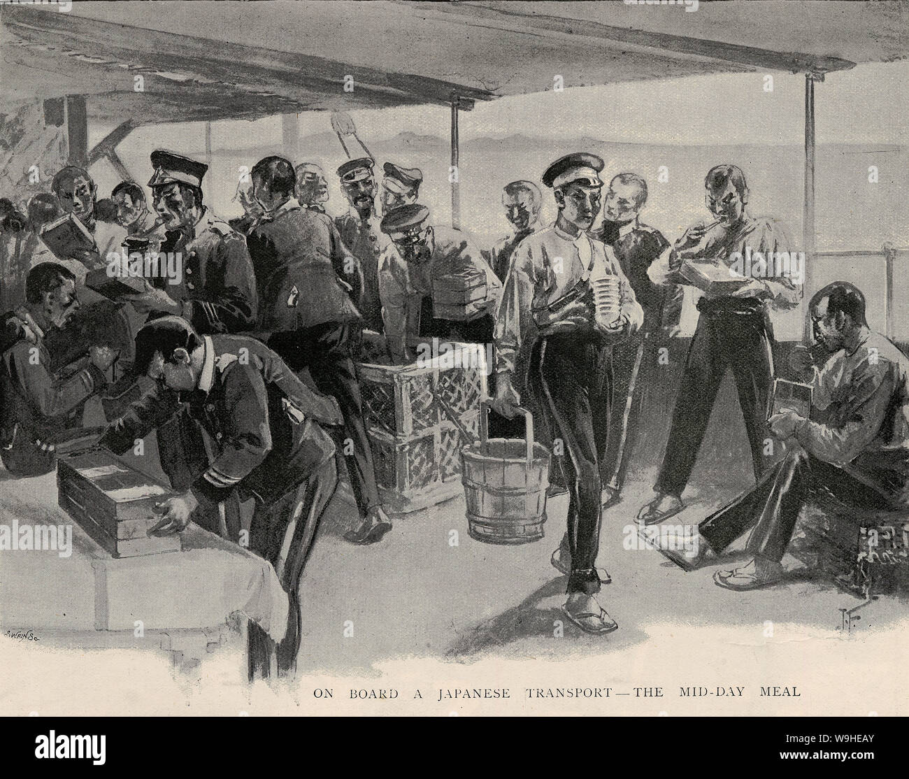 [ 1890s Japan - Sino–Japanese War (1894–1895) ] — Japanese troops on a ...