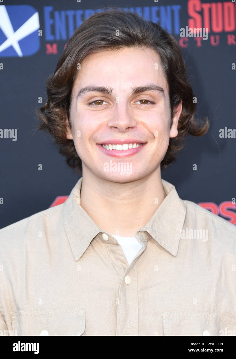 Westwood, California, USA. 13th Aug, 2019. Jake Austin. "47 Meters Down ...