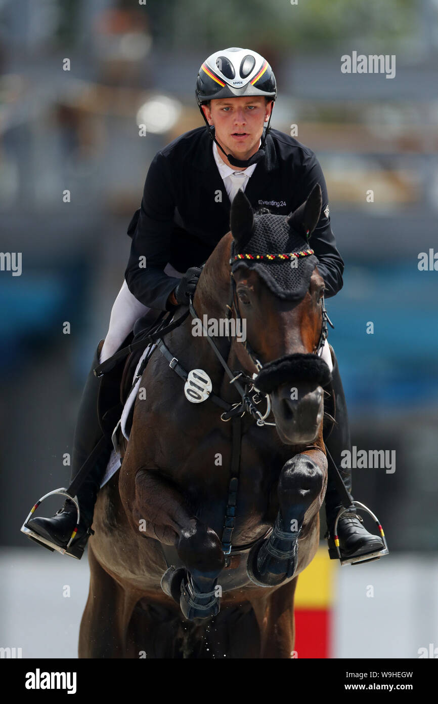 Tokyo, Japan. 14th Aug, 2019. Matthias Jan & Granulin2 (GER) Equestrian ...