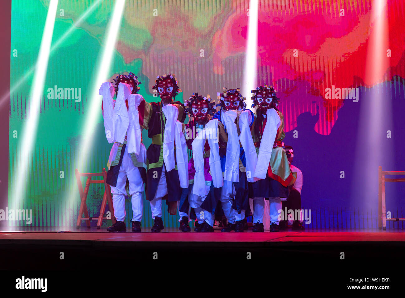 Korean traditional dance : Talchum, Korea Stock Photo - Alamy