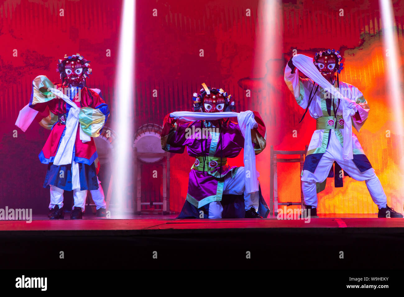 Korean traditional dance : Talchum, Korea Stock Photo - Alamy