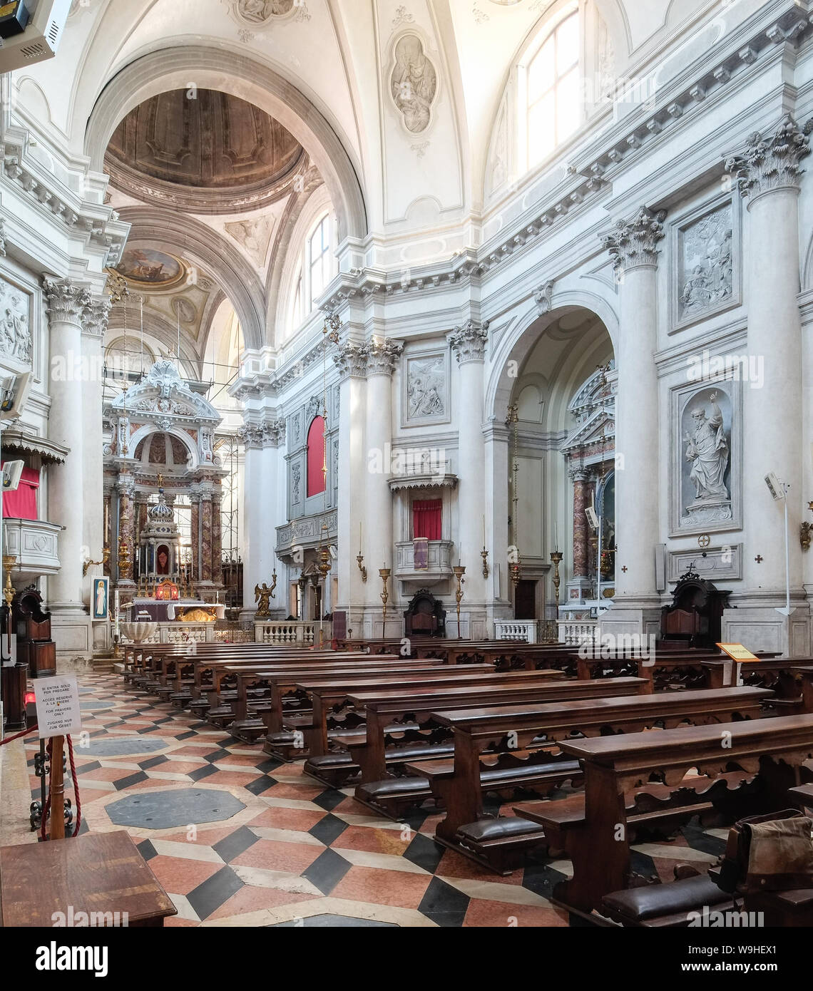 Santa Maria del Rosario, I Gesuati, Venice Stock Photo - Alamy