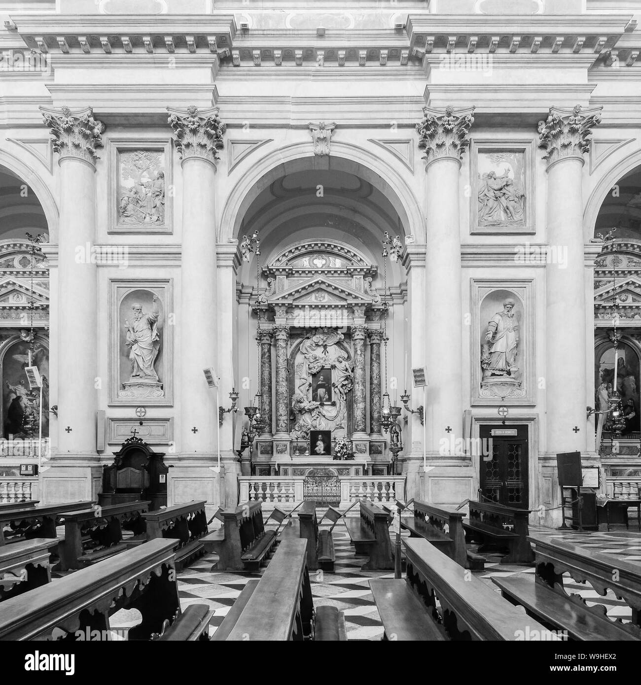 Santa Maria del Rosario, I Gesuati, Venice Stock Photo - Alamy