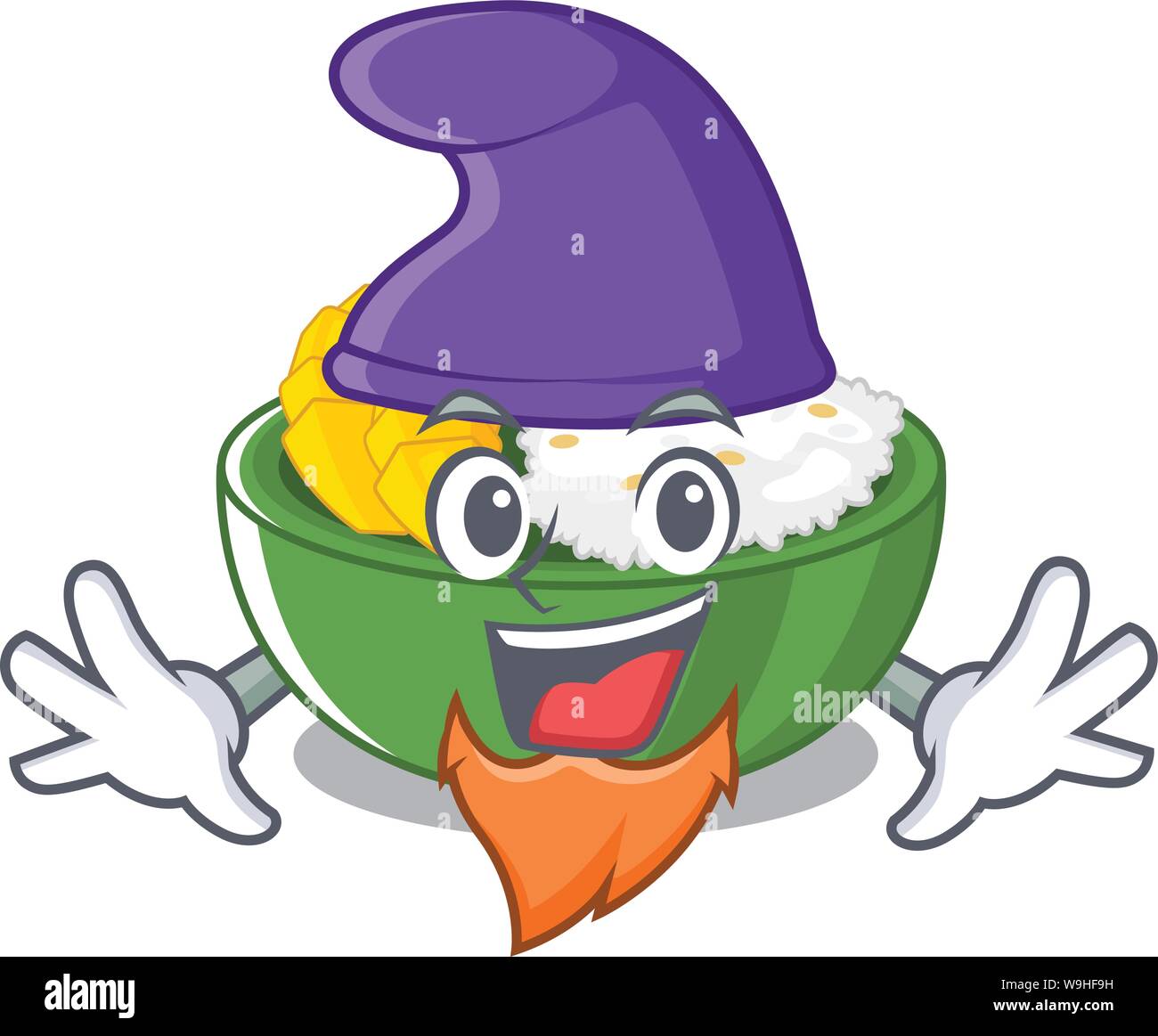 Elf mango sticky rice isolated the character Stock Vector Image & Art ...