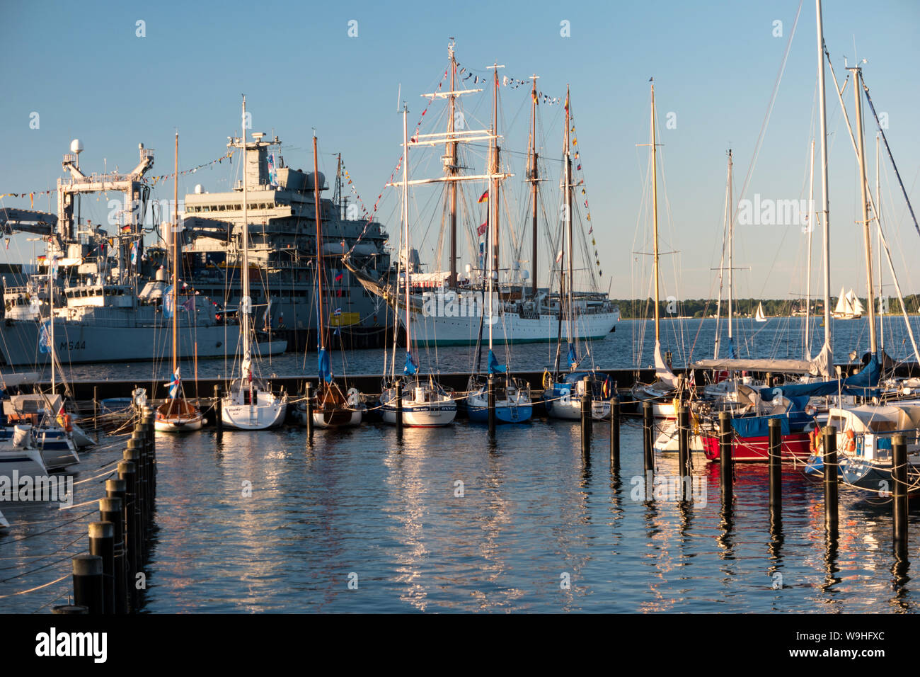 KIEL, GERMANY - JUNE 22, 2019: During the Kieler Woche 2019 the Naval ...
