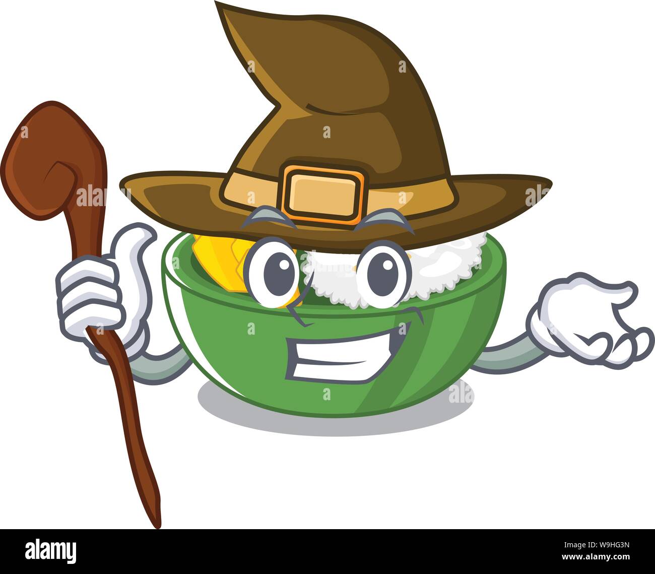 Witch mango sticky rice in the cartoon Stock Vector Image & Art - Alamy