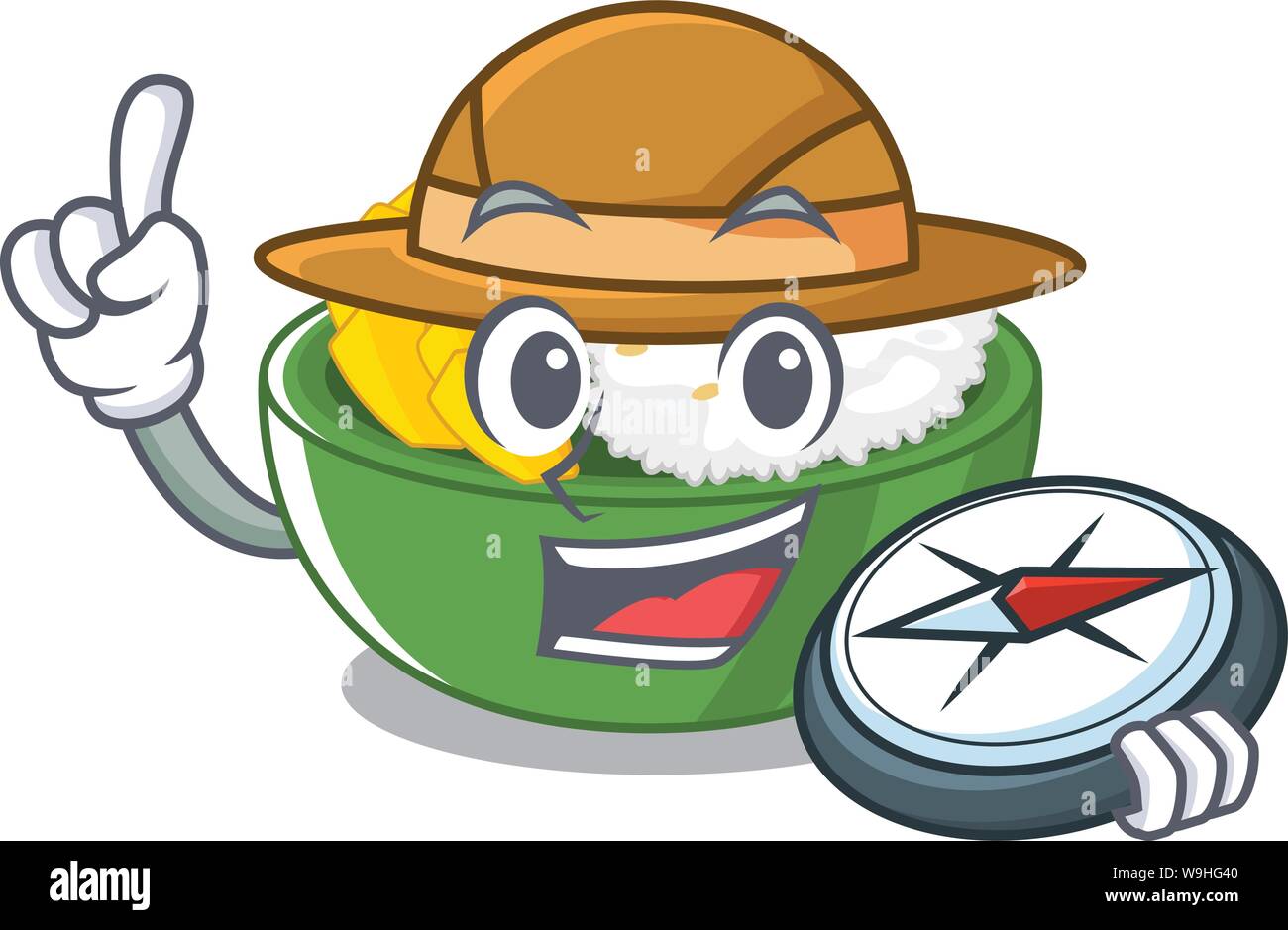 Explorer mango sticky rice in the cartoon Stock Vector Image & Art - Alamy