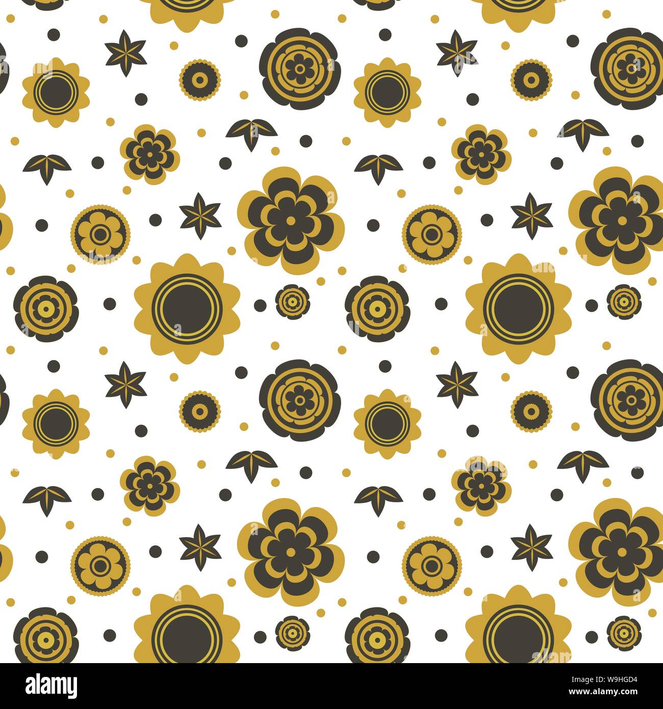 Gold flowers Cut Out Stock Images & Pictures - Alamy