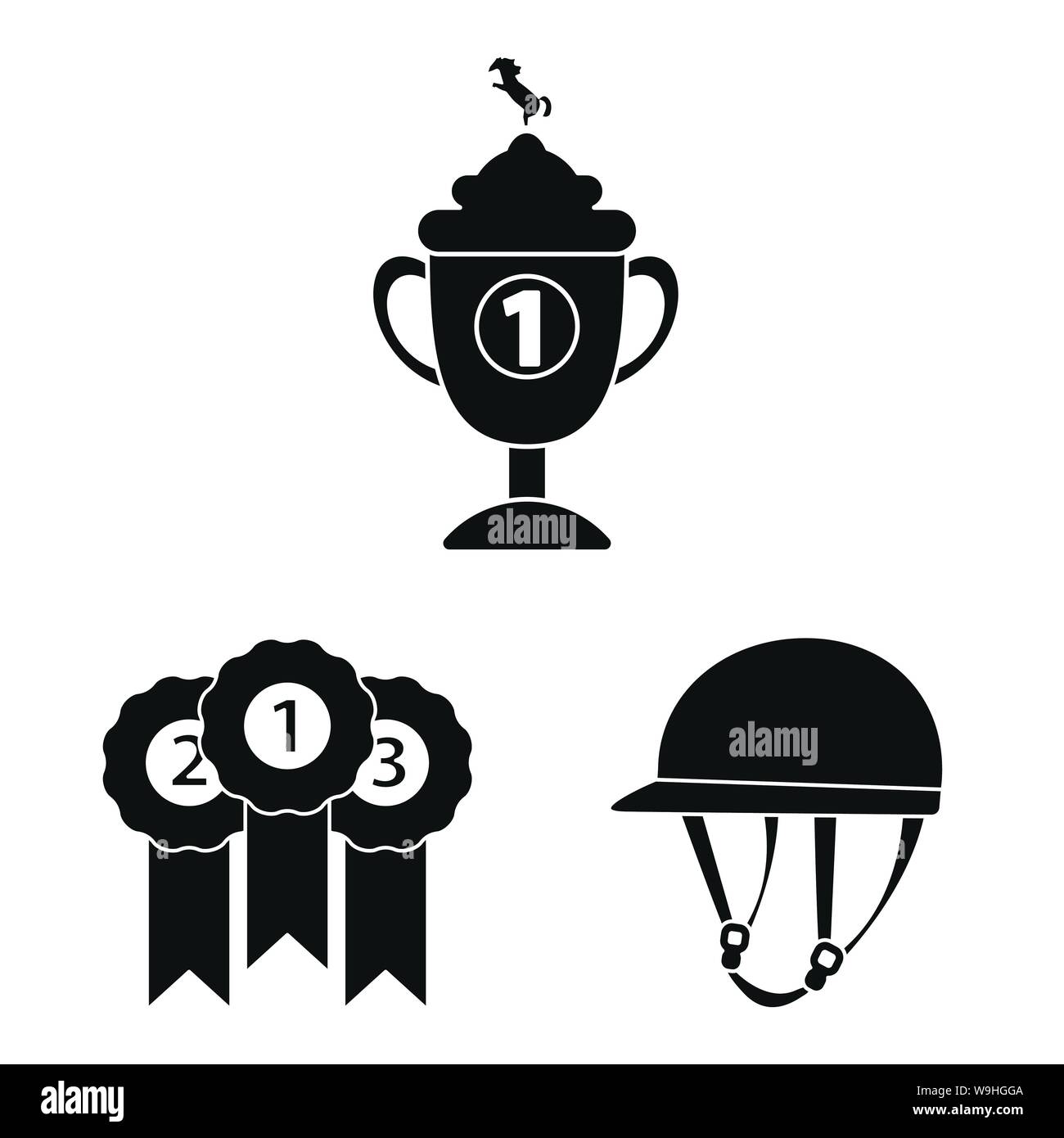 Isolated object of sport and competition symbol. Collection of sport ...