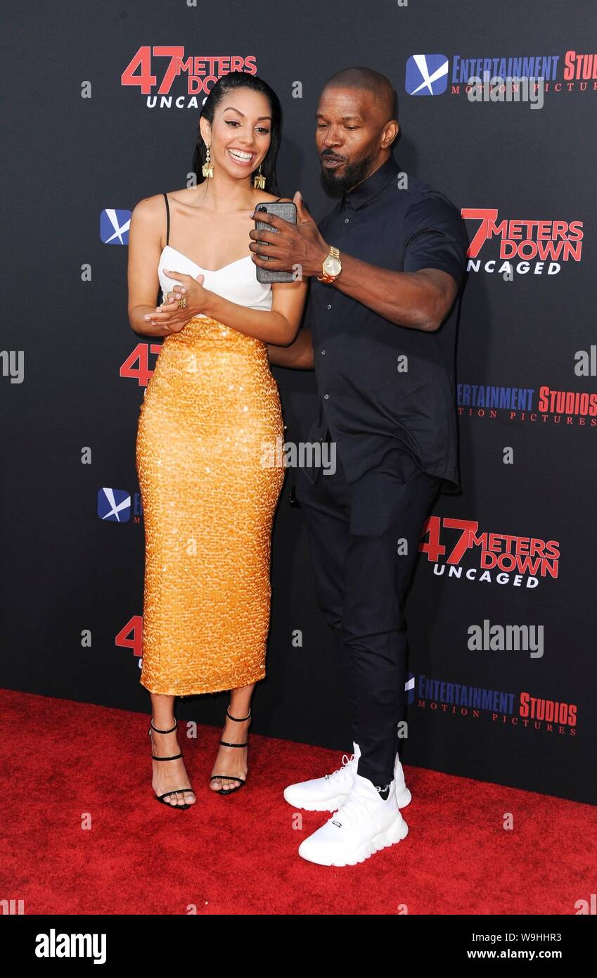 Los Angeles, CA. 13th Aug, 2019. Jamie Foxx, Corinne Foxx at arrivals ...