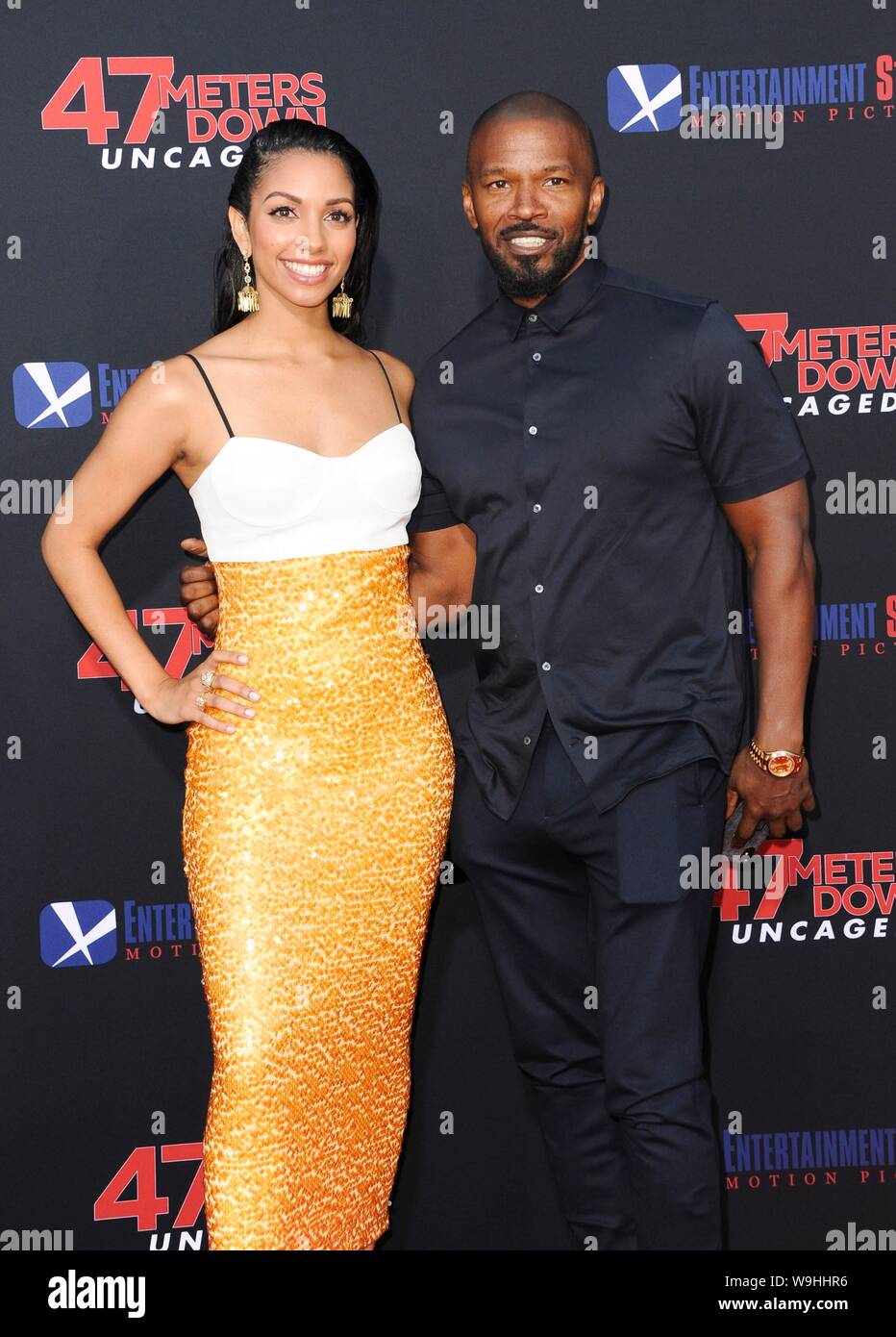 Los Angeles, CA. 13th Aug, 2019. Jamie Foxx, Corinne Foxx at arrivals ...