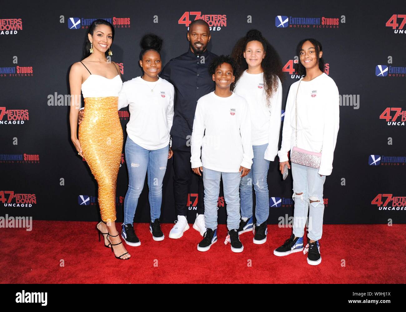 Los Angeles, CA. 13th Aug, 2019. Jamie Foxx, Corinne Foxx, kids at ...