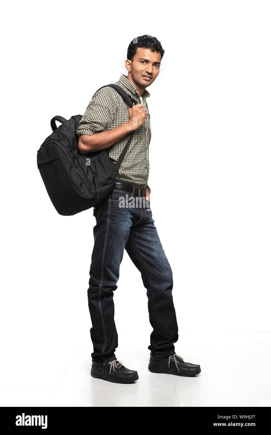 Indian man carrying sack hi-res stock photography and images - Alamy