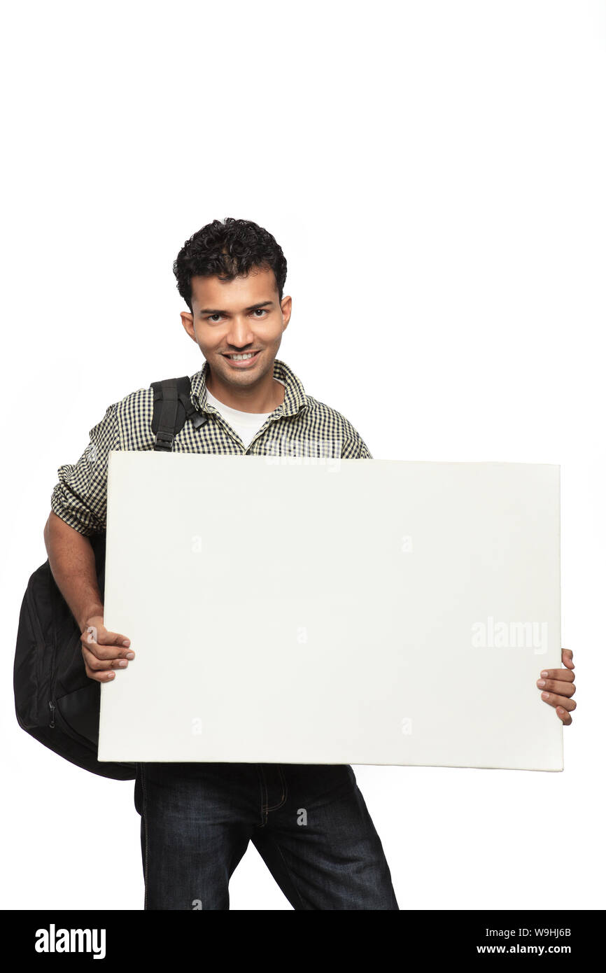 Man carrying placard hi-res stock photography and images - Alamy