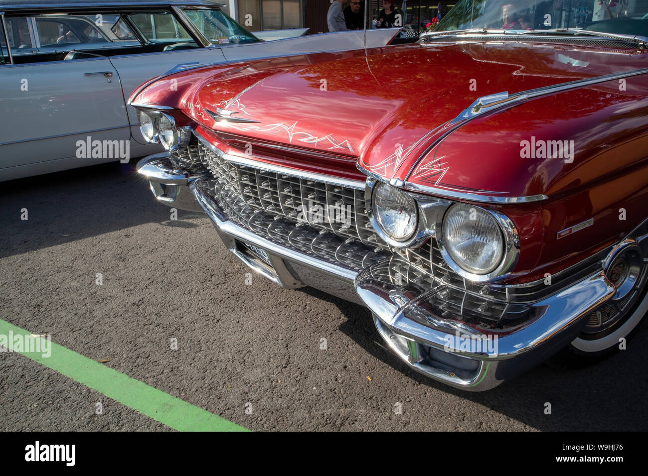 1960s Cadillac front detail Stock Photo - Alamy