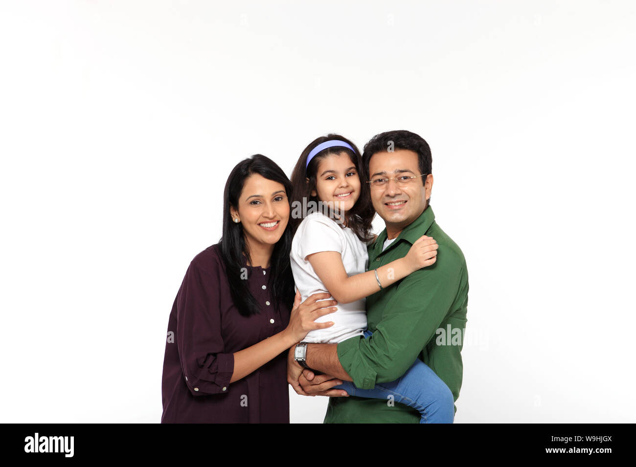 Family looking up standing isolated hi-res stock photography and images ...