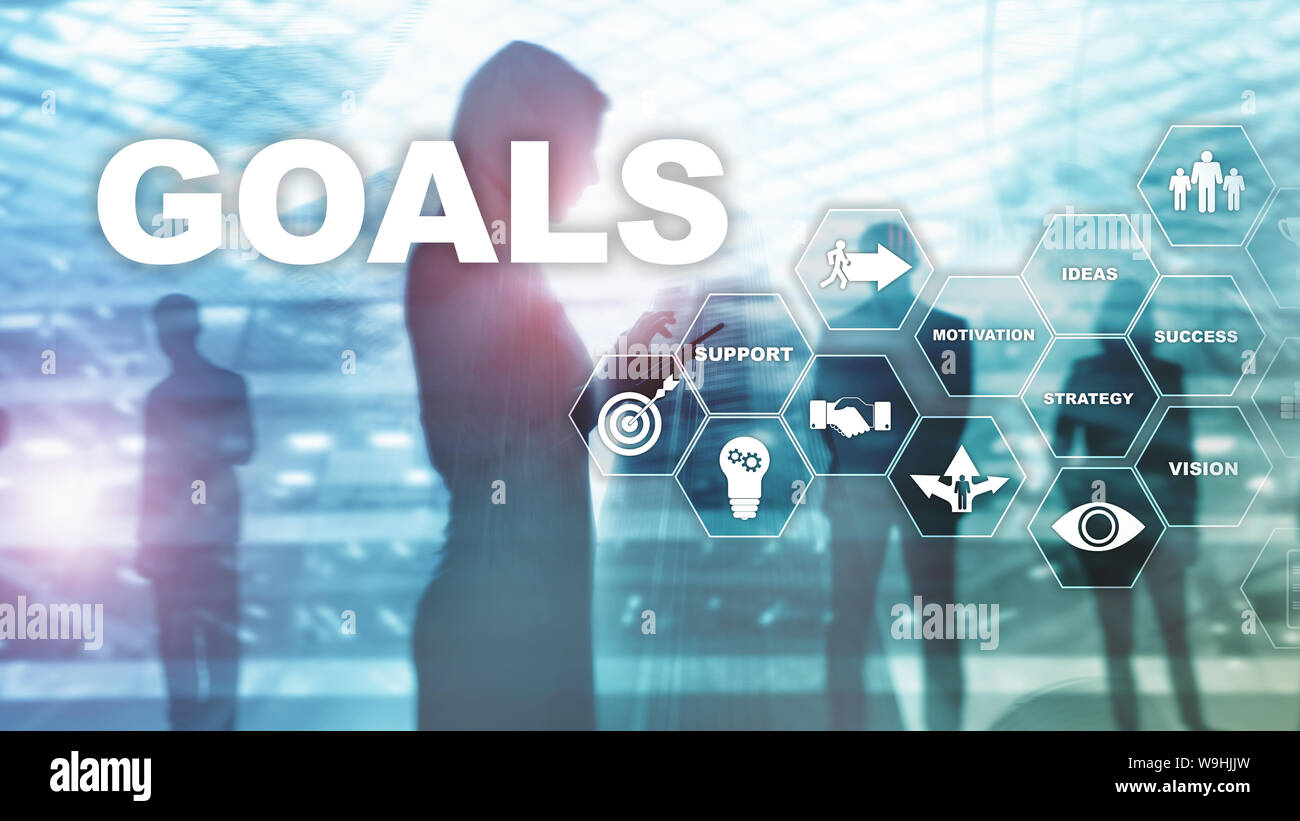 Target Goals Expectations Achievement Graphic Concept. Business ...