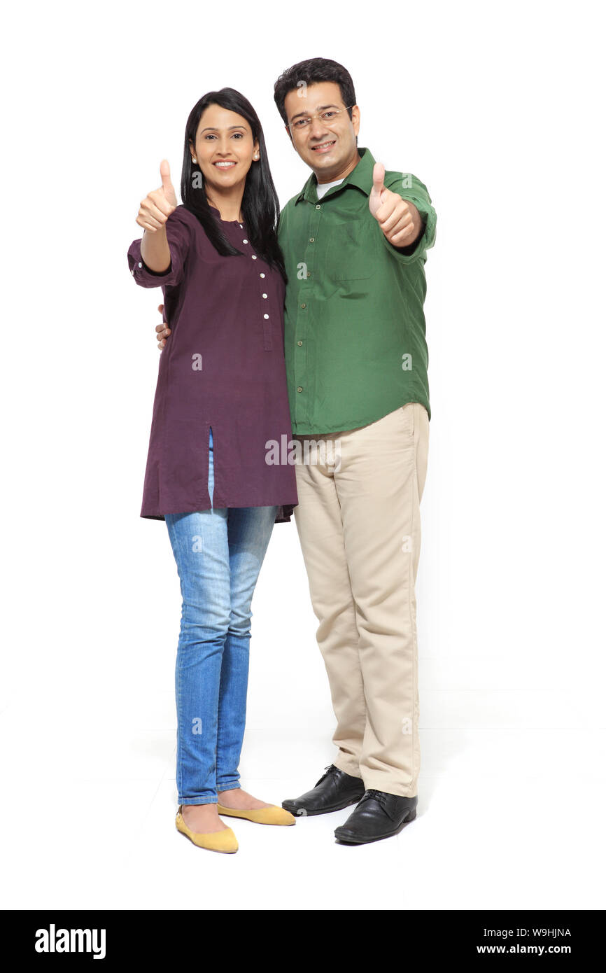 Man showing thumbs up down Cut Out Stock Images & Pictures - Alamy