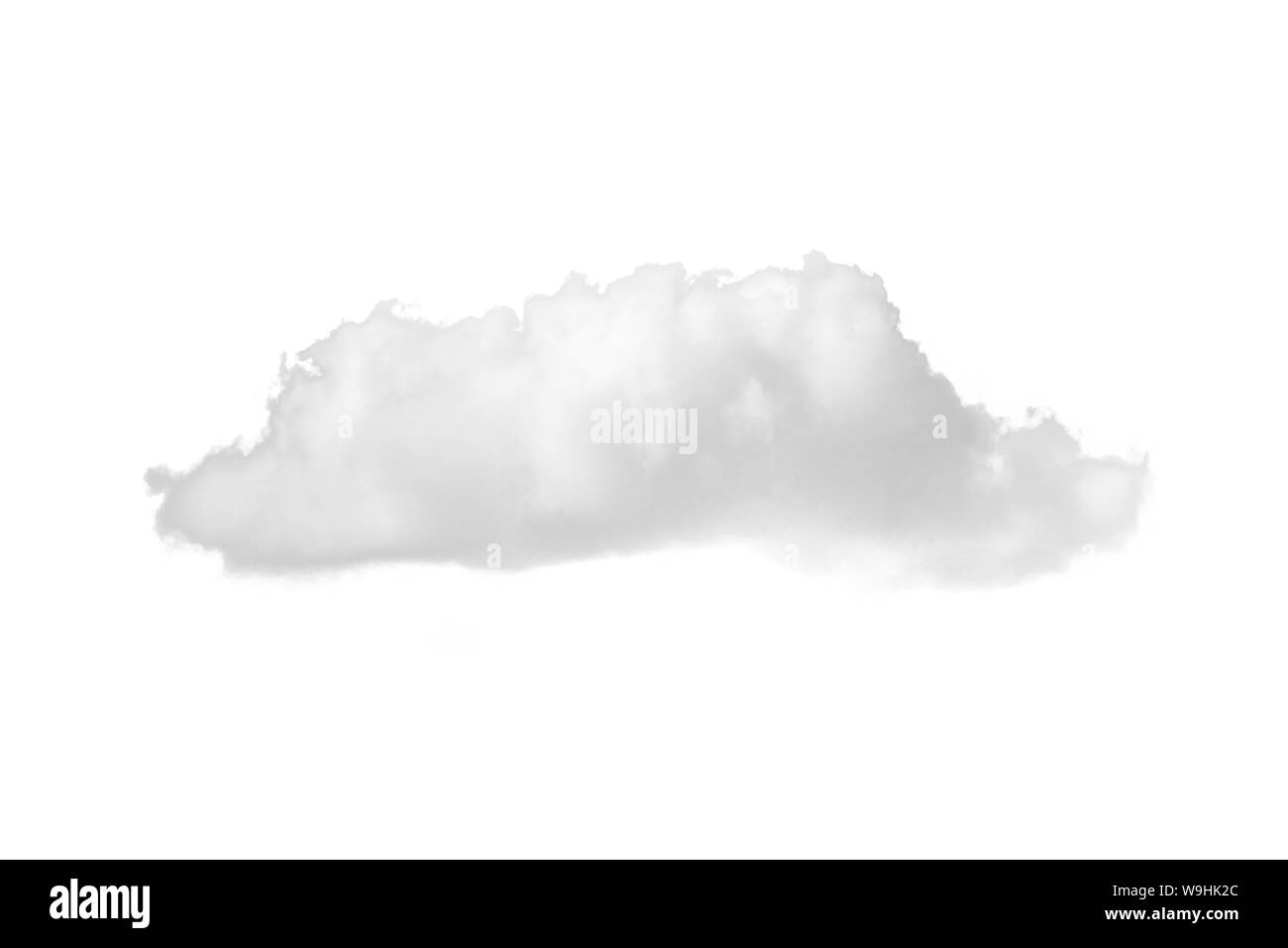 Nature single white cloud isolated on white background. Cutout clouds ...