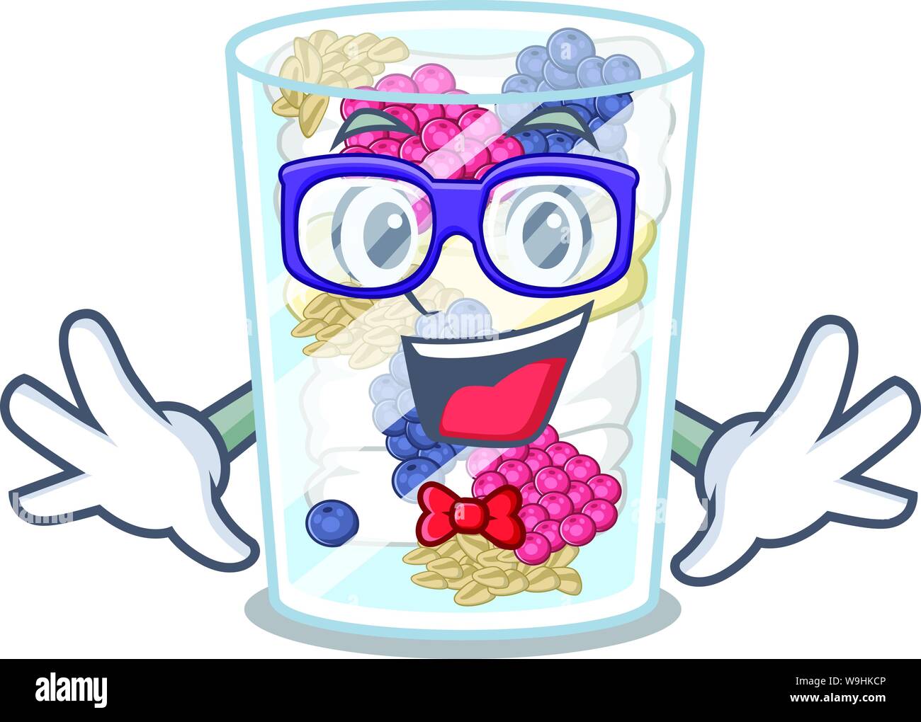 Geek cartoon parfait in the a fridge Stock Vector Image & Art - Alamy