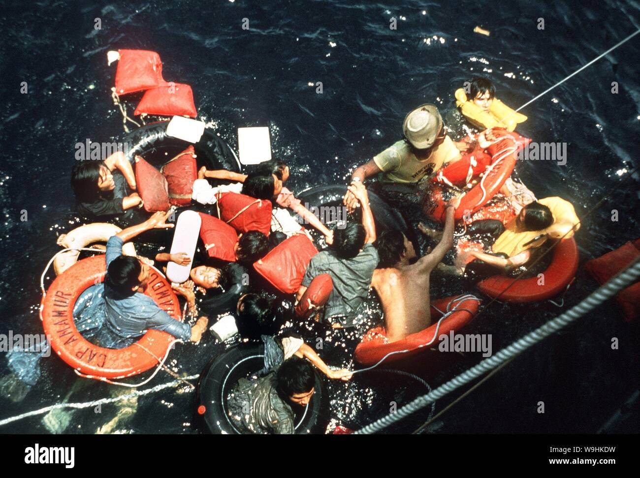 Vietnam boat people 1970s hi-res stock photography and images - Alamy