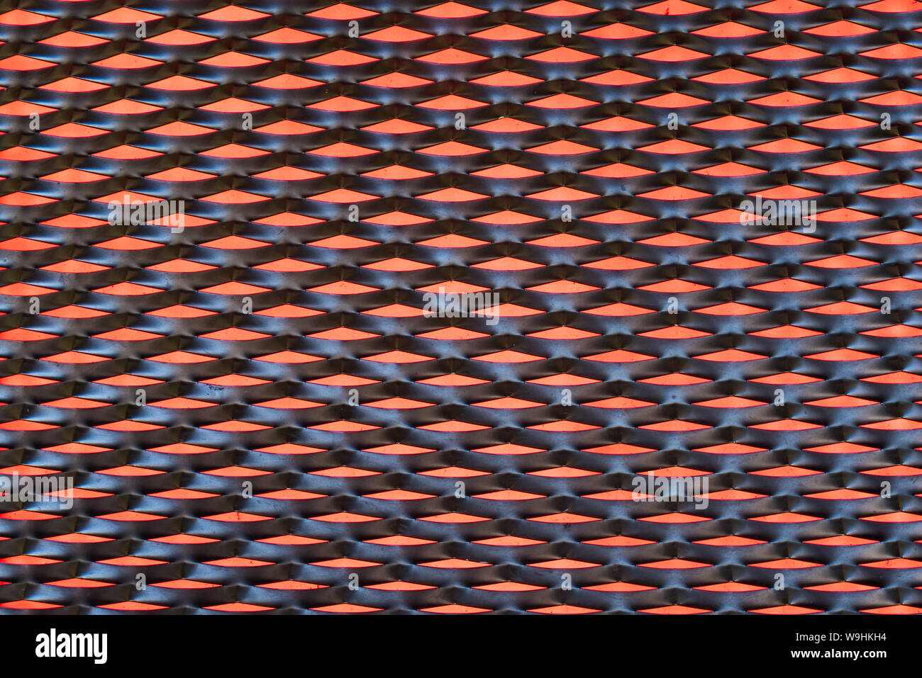 Abstract close up of modern interior architectural metal wall pattern ...