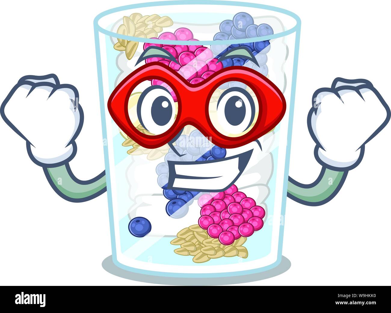 Super hero cartoon parfait in the a fridge Stock Vector Image & Art - Alamy