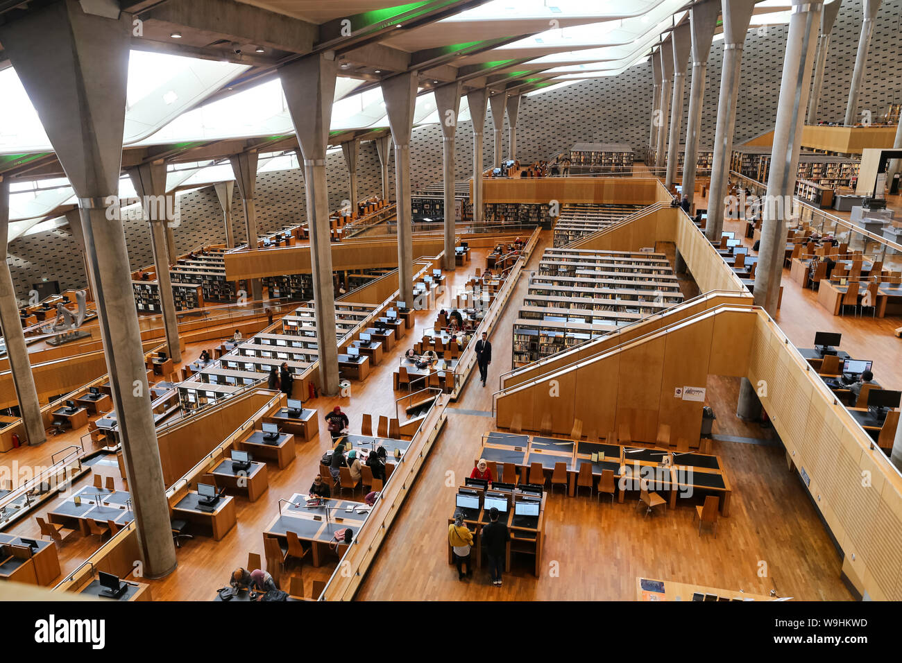 ALEXANDRIA, EGYPT - MARCH 29, 2019: Library of Alexandria in Alexandria ...