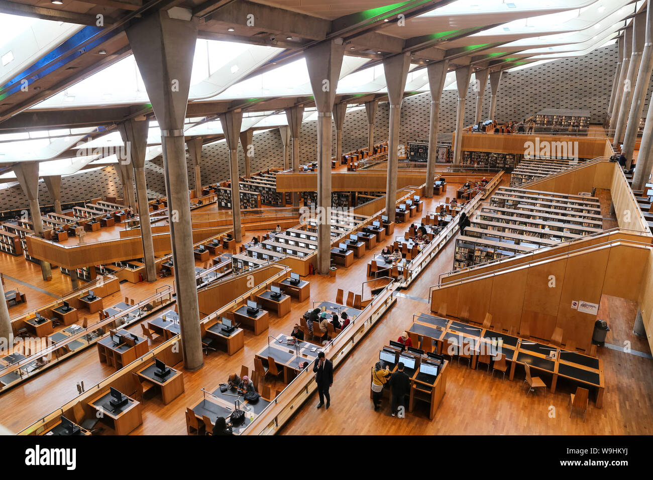 ALEXANDRIA, EGYPT - MARCH 29, 2019: Library of Alexandria in Alexandria ...