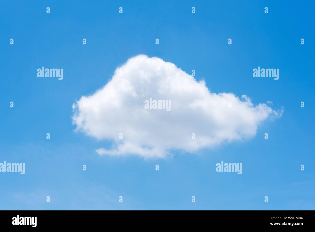 Single nature white cloud on blue sky background in daytime, photo of ...