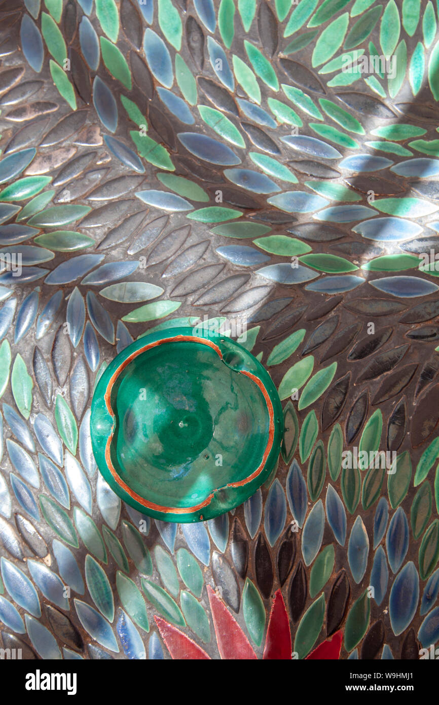 Ceramic Mosaic Design on Table Stock Photo - Alamy