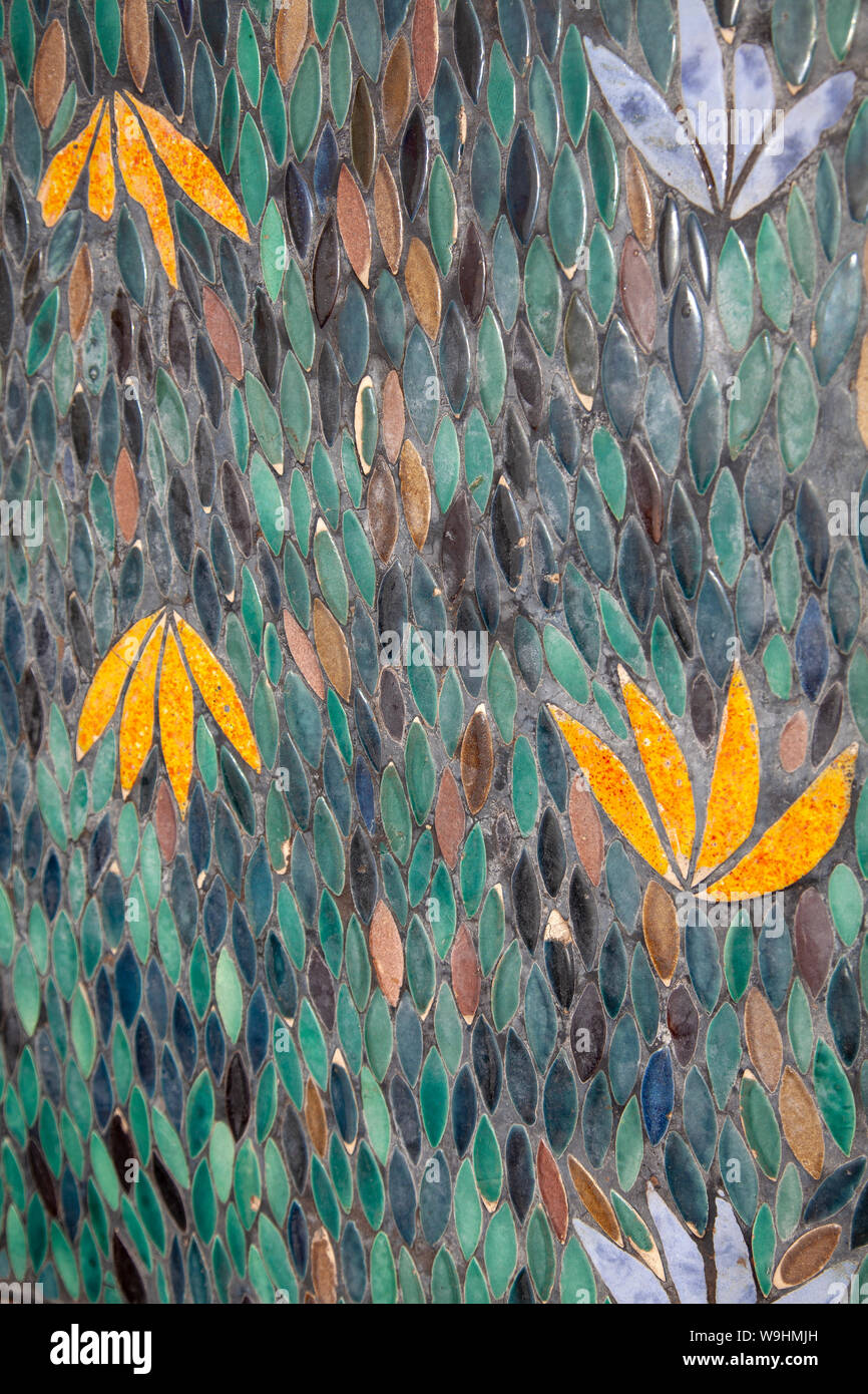 Ceramic Mosaic Design on Table Stock Photo - Alamy