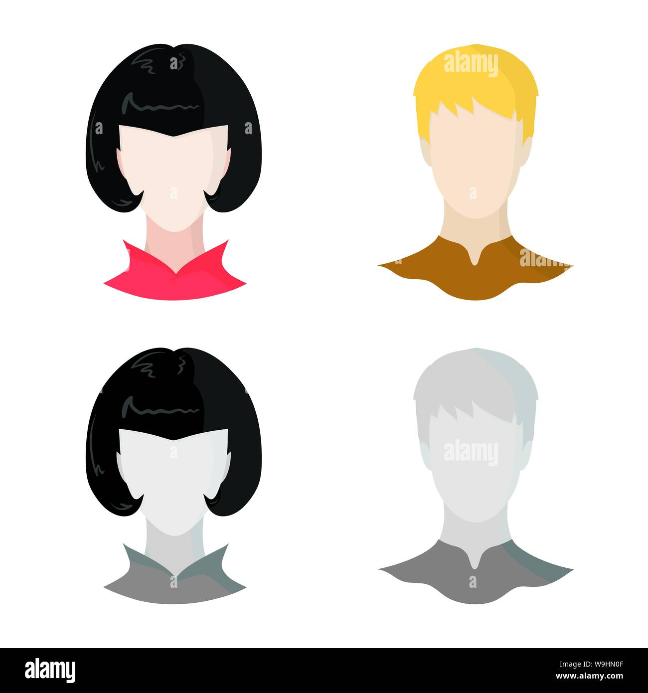 Vector design of professional and photo sign. Set of professional and ...
