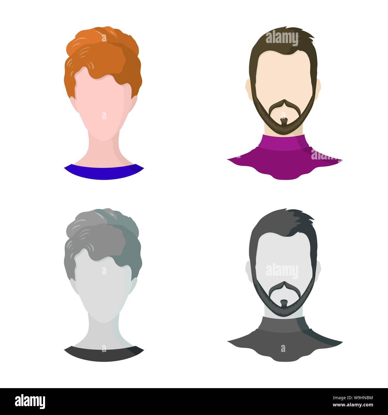 Vector illustration of professional and photo logo. Set of professional ...
