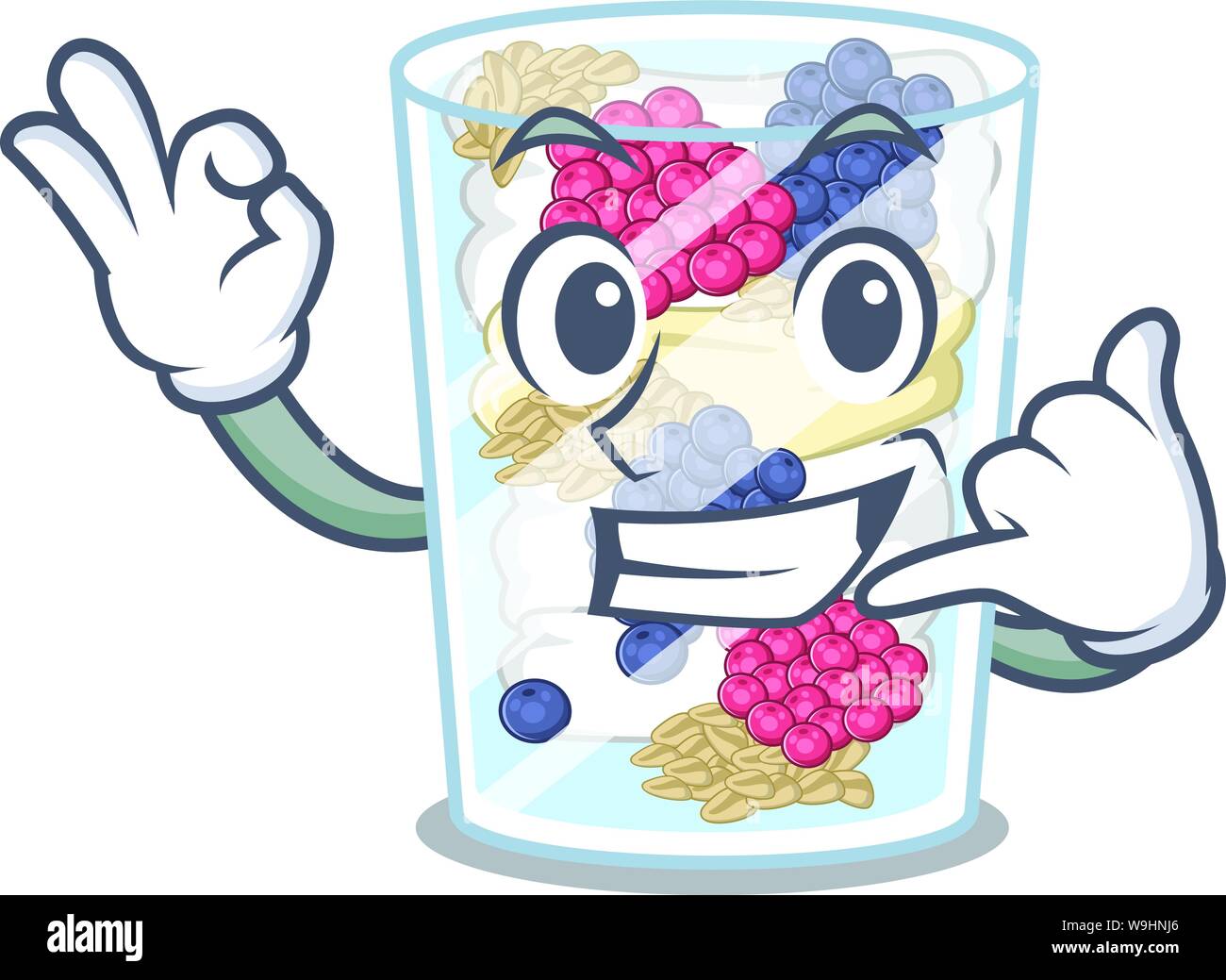 Call me parfait isolated with in the cartoon Stock Vector Image & Art ...