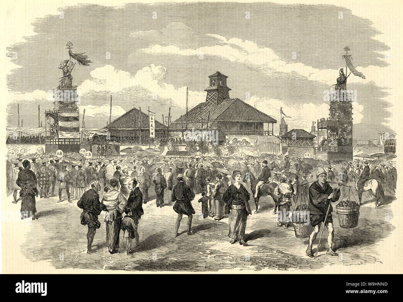 [ 1870s Japan - Japanese New Year Festivities ] — Festival floats at ...