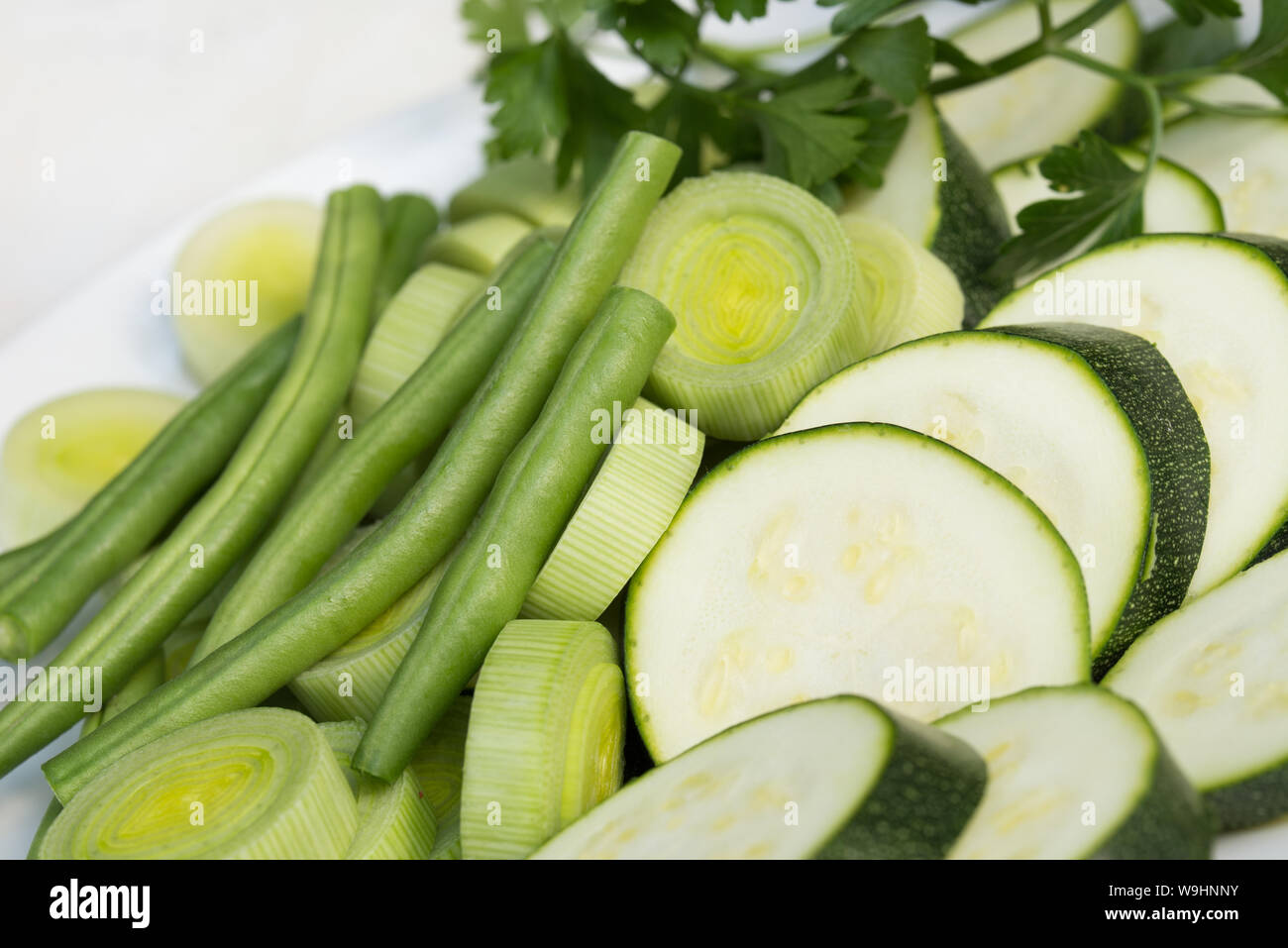 Group green vegetables hi-res stock photography and images - Alamy
