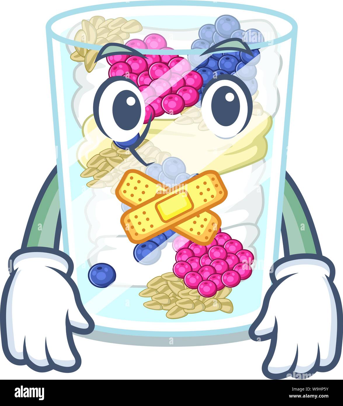 Silent parfait isolated with in the cartoon Stock Vector Image & Art ...