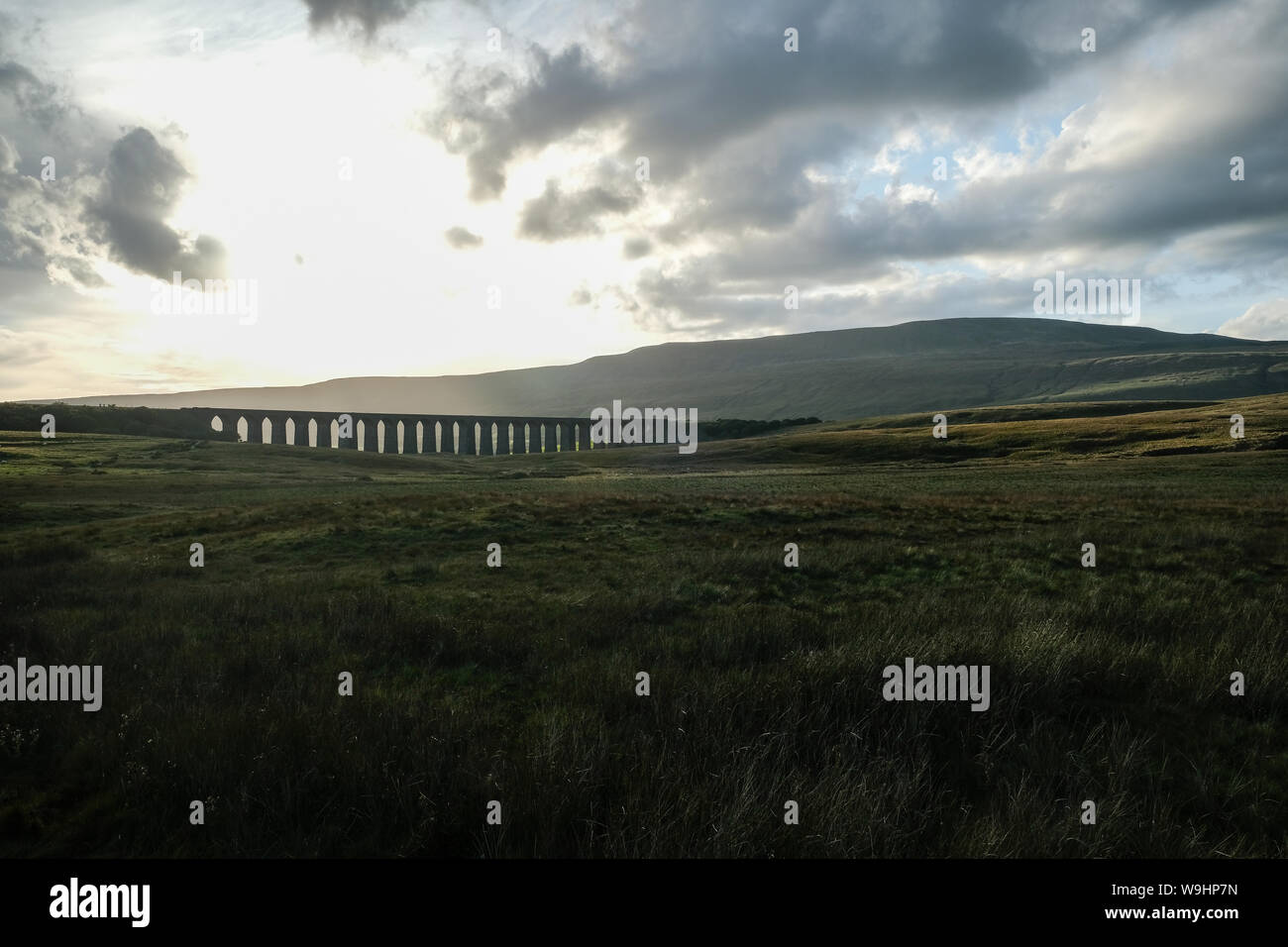 The Ribblehead Viaduct in Ribblesdale in the Yorkshire Dales National ...