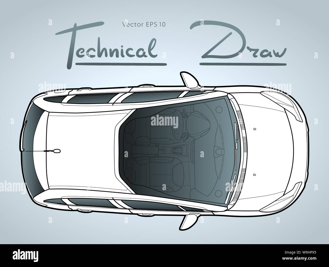 View from car window side Stock Vector Images - Alamy