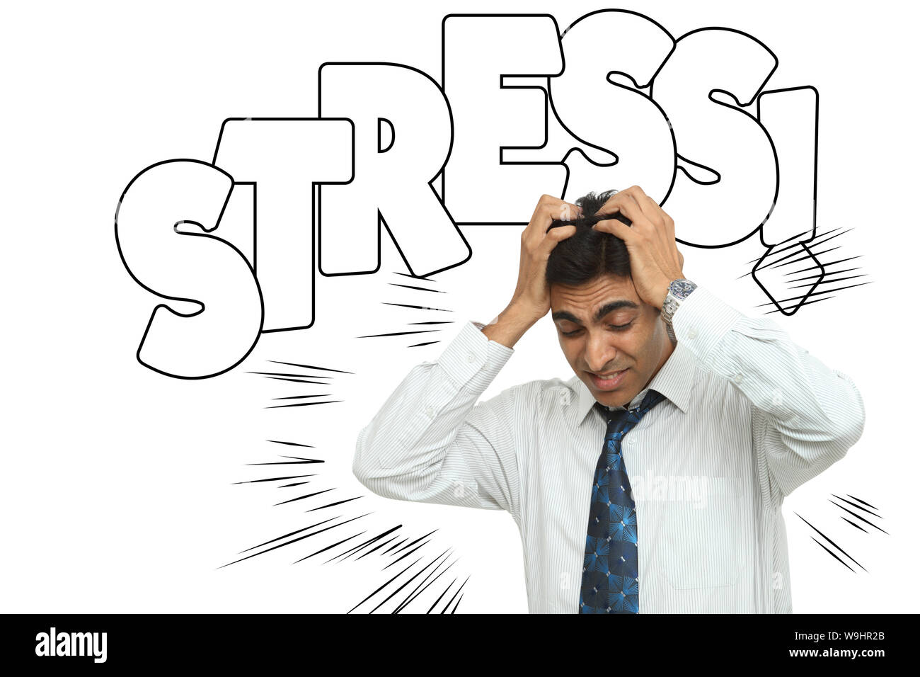 Man cut out stress hi-res stock photography and images - Alamy